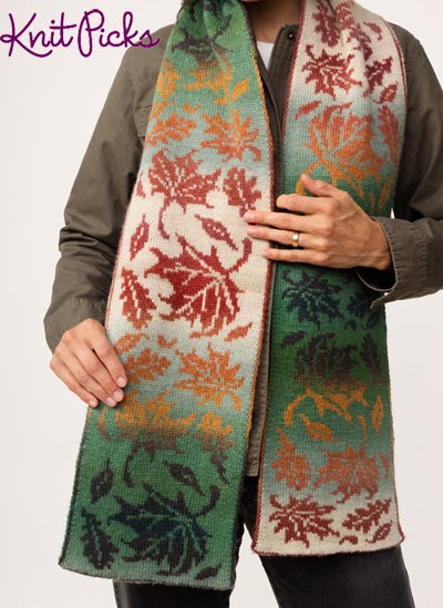 Machine Knit-able:Autumn Wind Scarf | Scarf | Machine Knitting